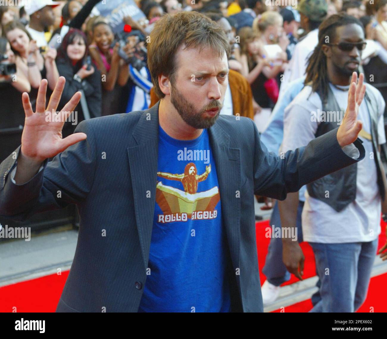 Comedian Tom Green jokes around as he arrives at the MuchMusic Video ...