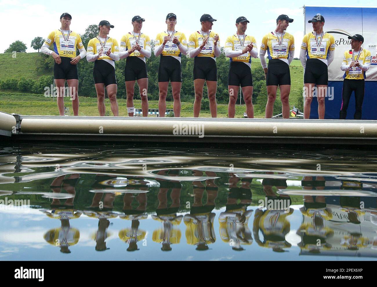 Germany's Eight Men with Peter Thiede, Michael Ruhe, Ulf Siemes, Enrico ...