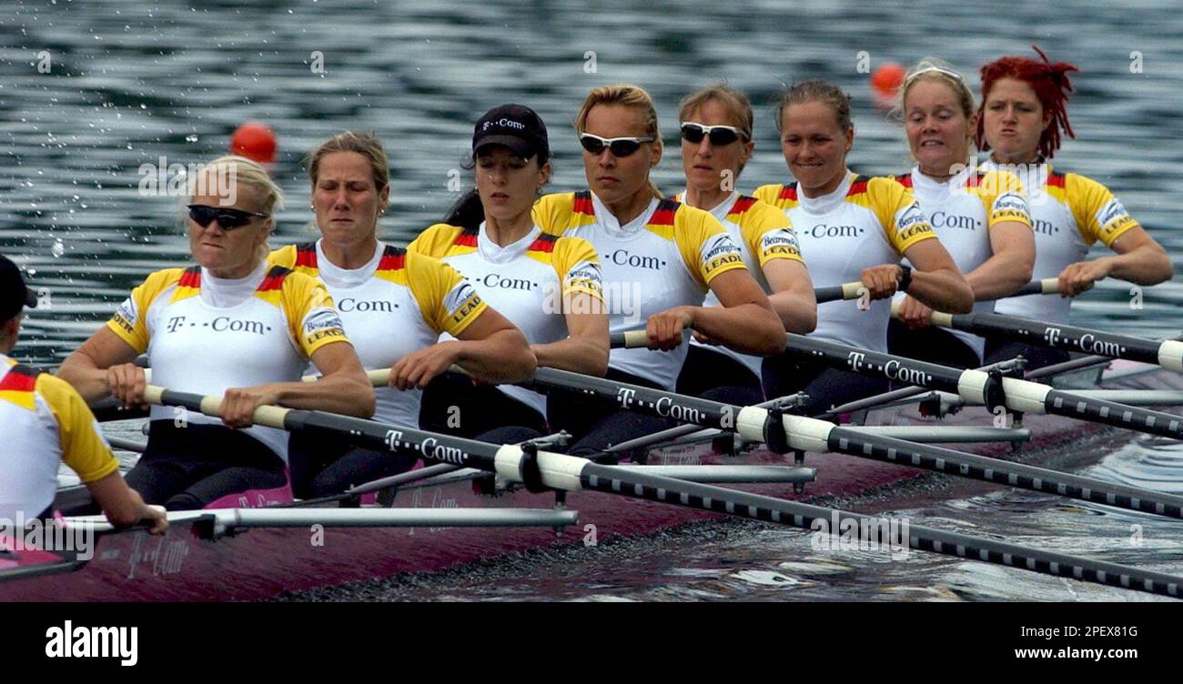 The German boat with Annina Ruppel, Lenka Wech, Silke Guenther, Nicole ...