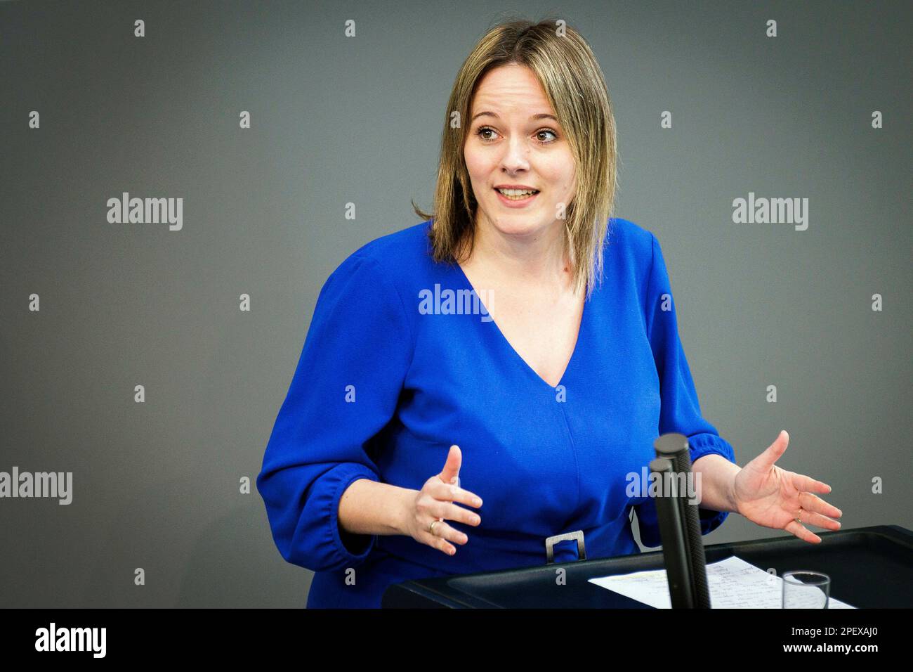 Berlin, Deutschland. 16th Mar, 2023. Jessica Rosenthal, SPD, federal ...