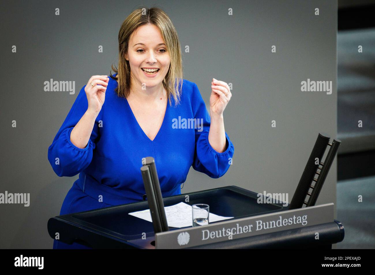 Berlin, Deutschland. 16th Mar, 2023. Jessica Rosenthal, SPD, federal ...