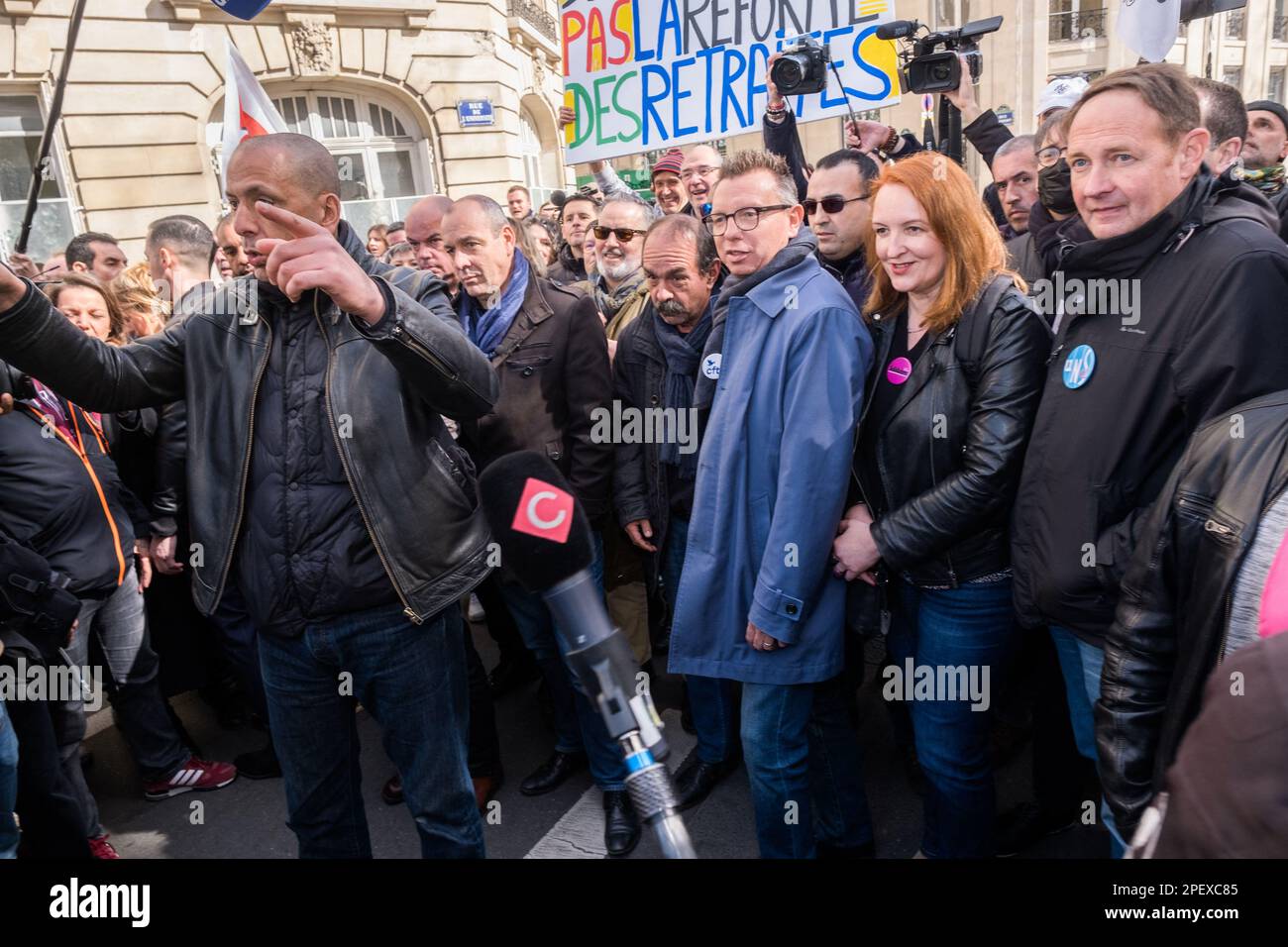 Paris, France. 16th Mar, 2023. French Democratic Confederation of ...