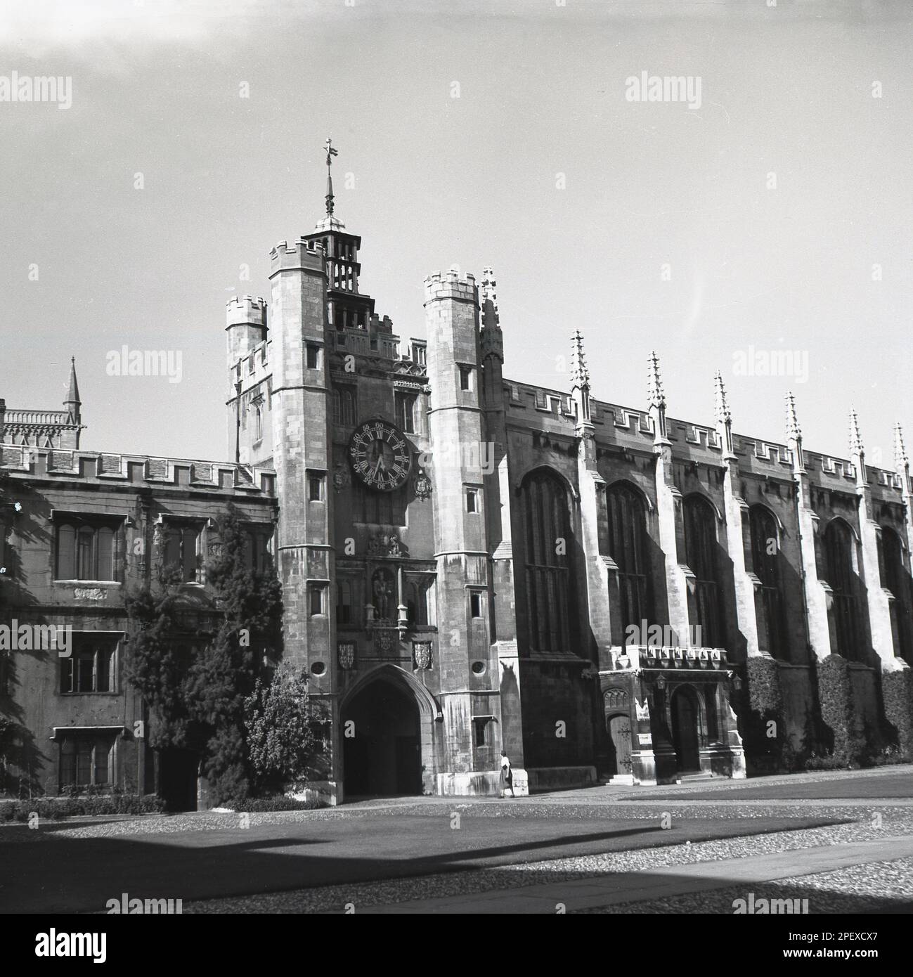 1955, historical view from this era of the exterior of Trinity College ...