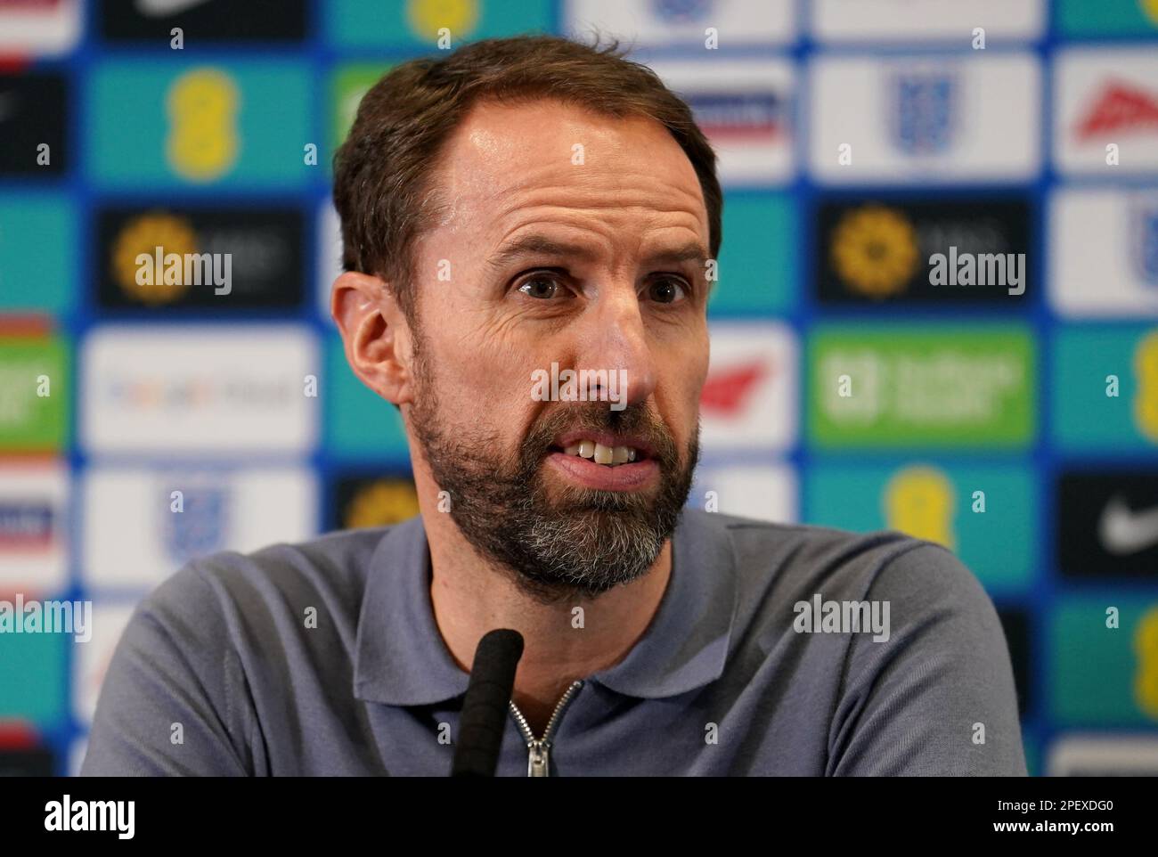 Gareth southgate march 16 2023 hi-res stock photography and images - Alamy