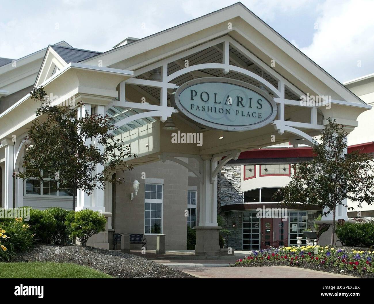 The main entrance to Polaris Fashion Place, a suburban mall of Columbus ...