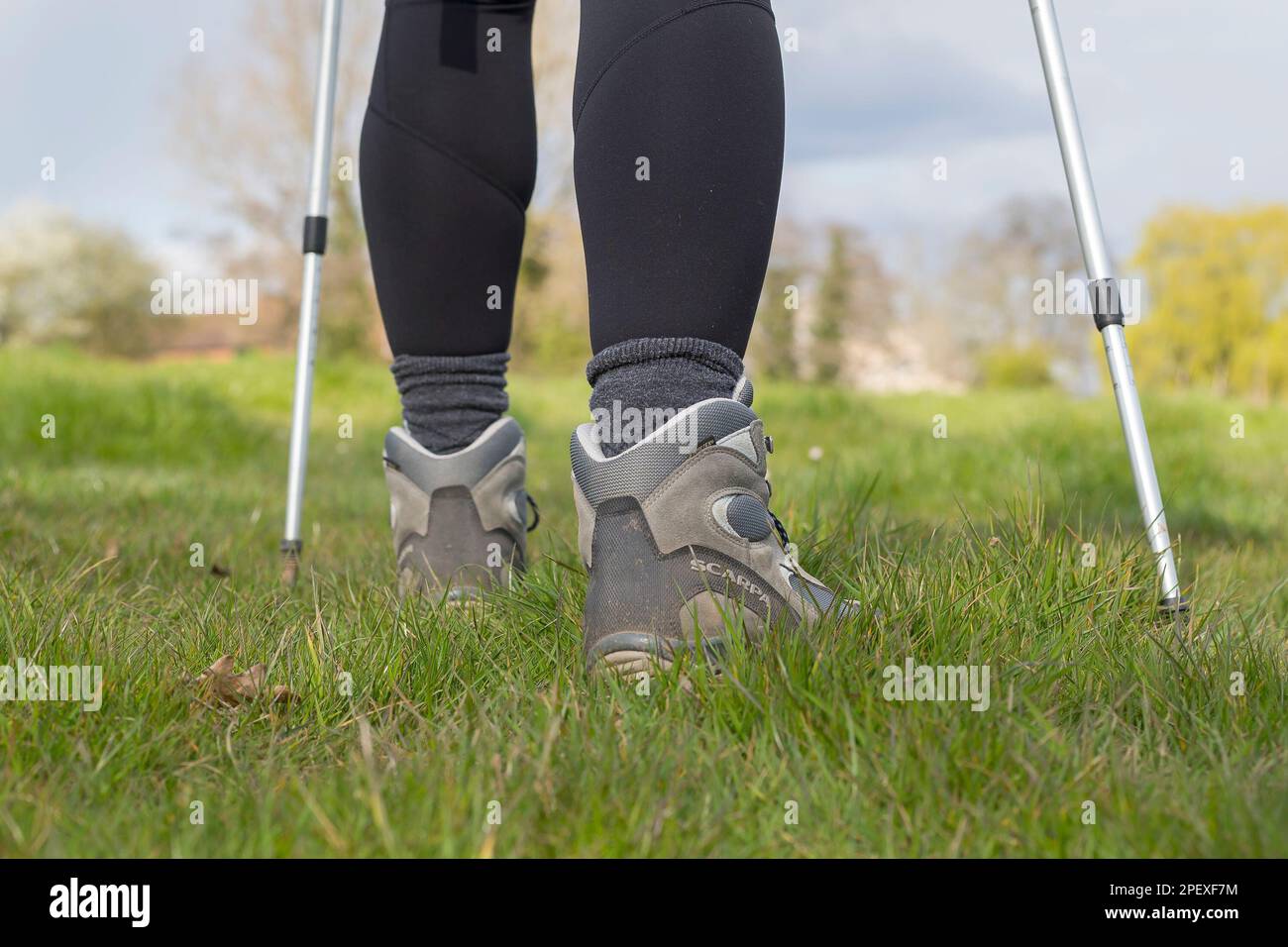 Close up of a female hiker's legs hi-res stock photography and images ...