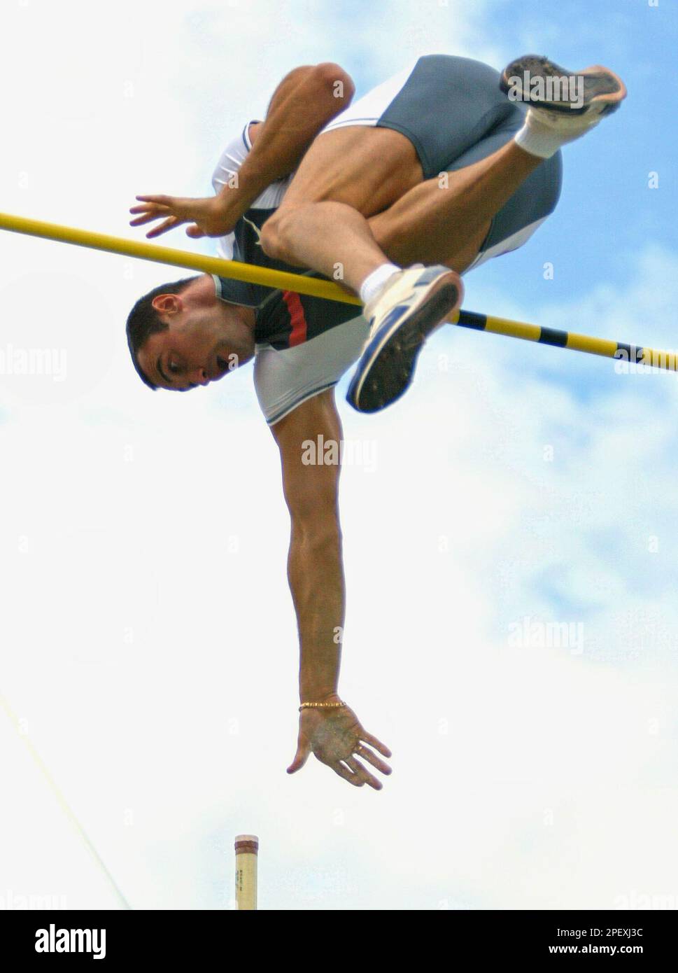 Dimitri Markov of Australia competes in the pole vault competition at ...