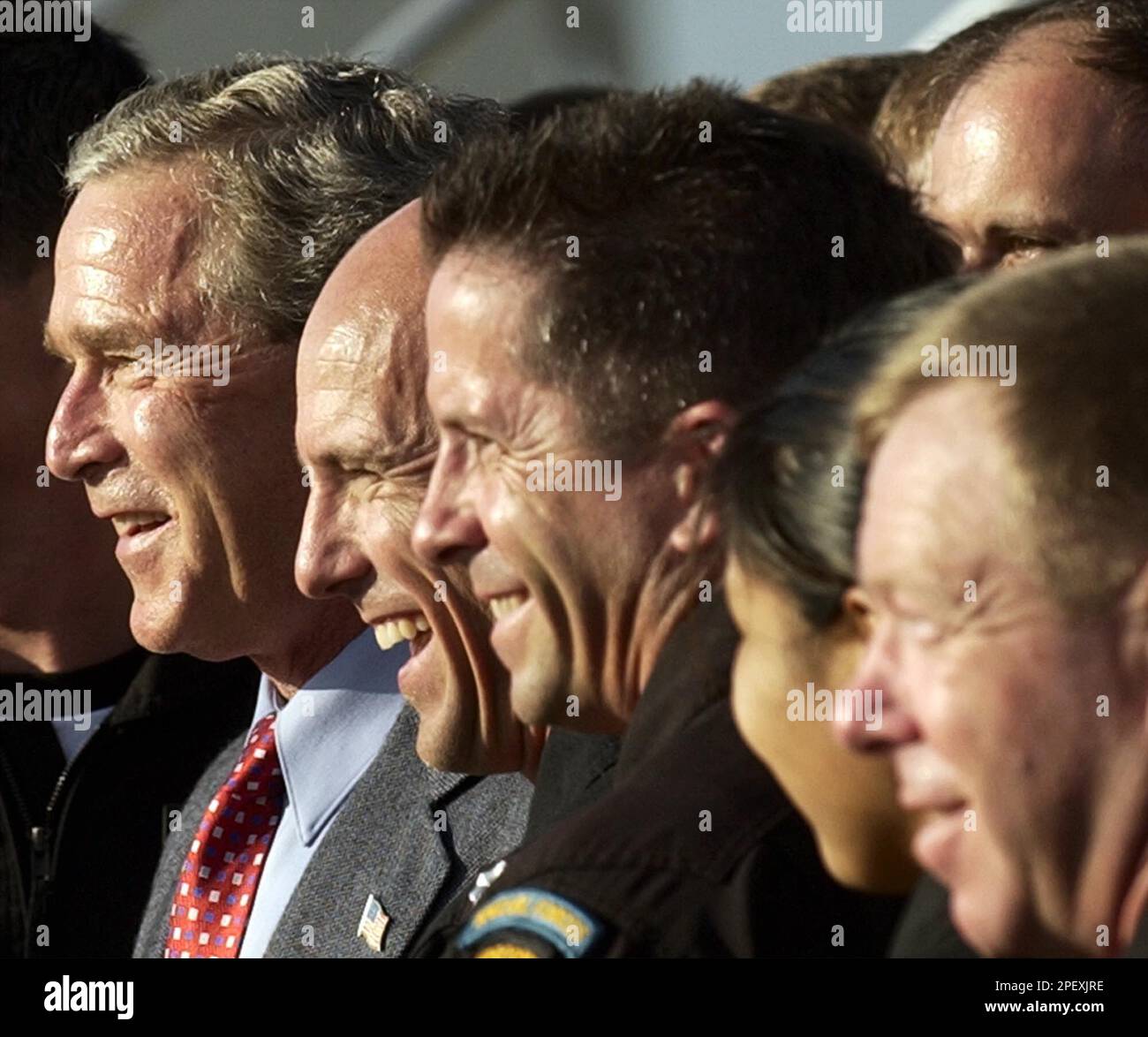President Bush poses for a photo with members of the U.S. Army Golden ...