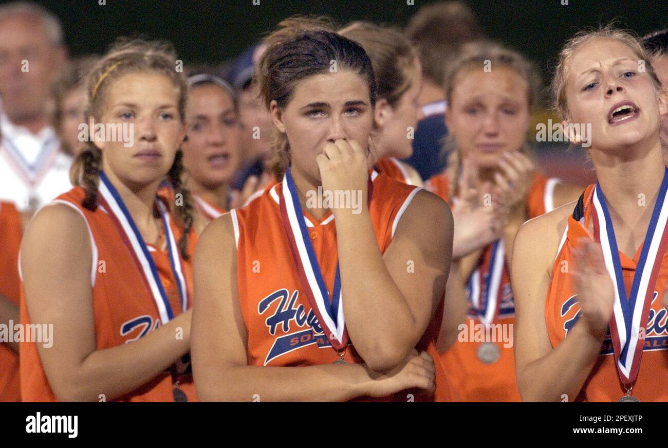 Oak Park-River Forest players react after losing to Lockport 8-6 in the ...