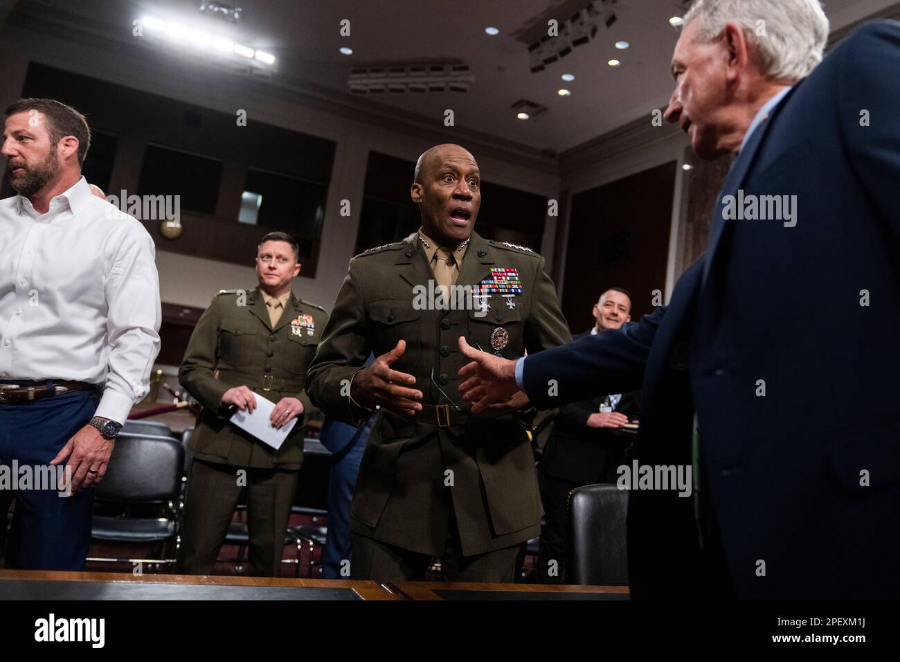 UNITED STATES - MARCH 16: Gen. Michael Langley, USMC, Commander, U.S ...