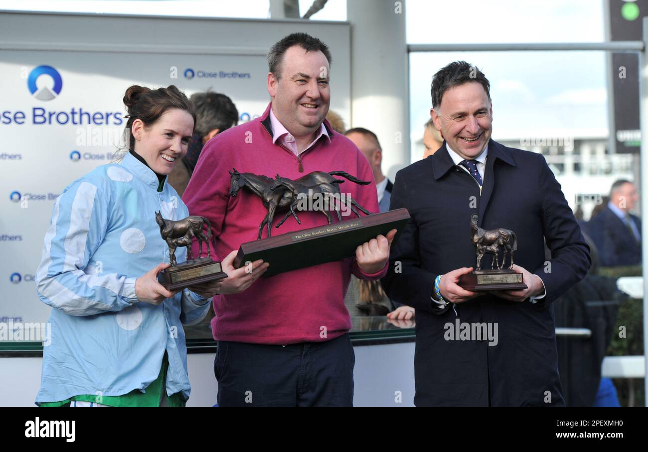 Winning connections jockey Rachael Blackmore, owner kenny Alexander and ...