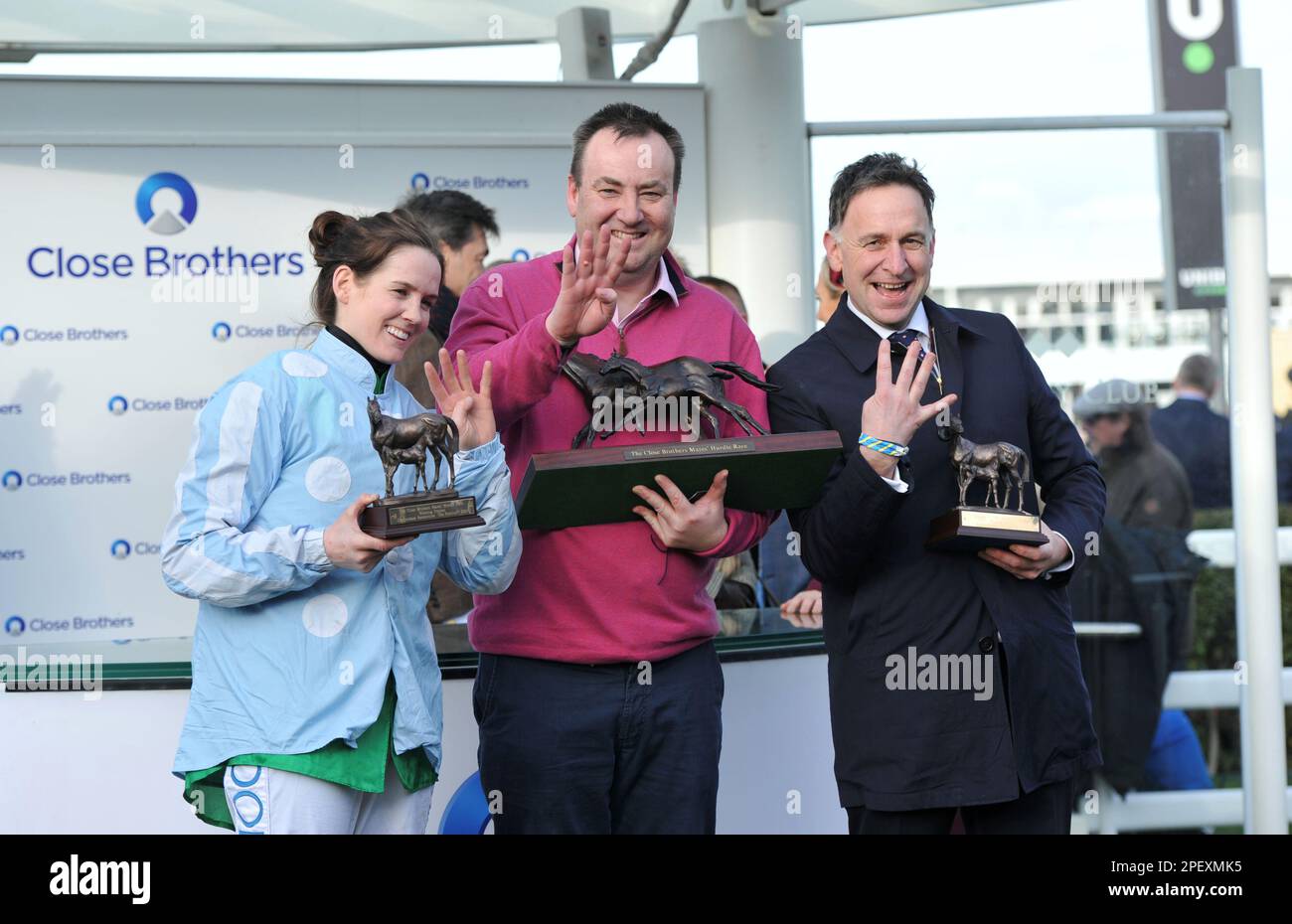 Winning connections jockey Rachael Blackmore, owner kenny Alexander and ...
