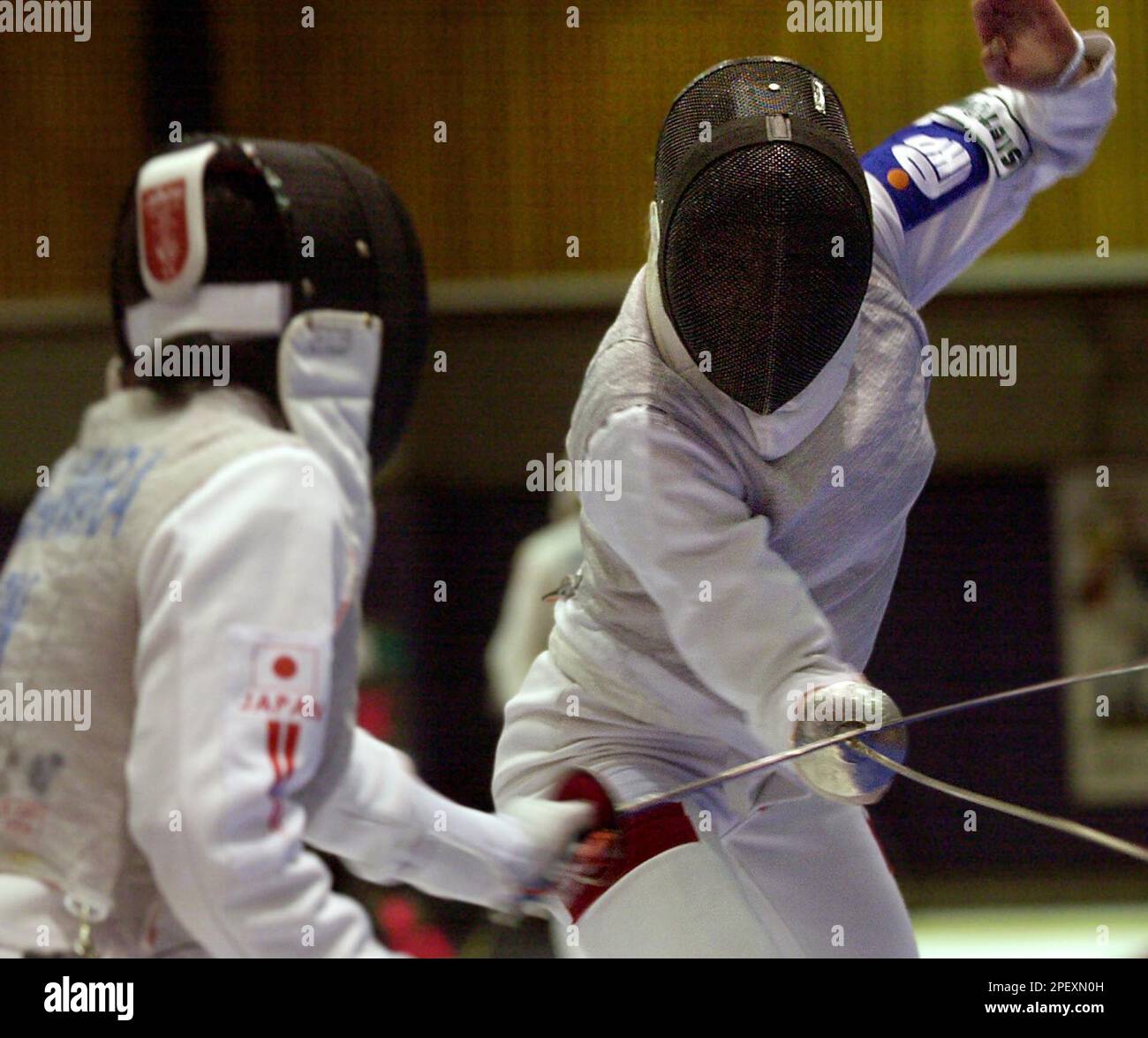 Poland's Sylwia Gruchala, right, defends against Japan's Chieko ...