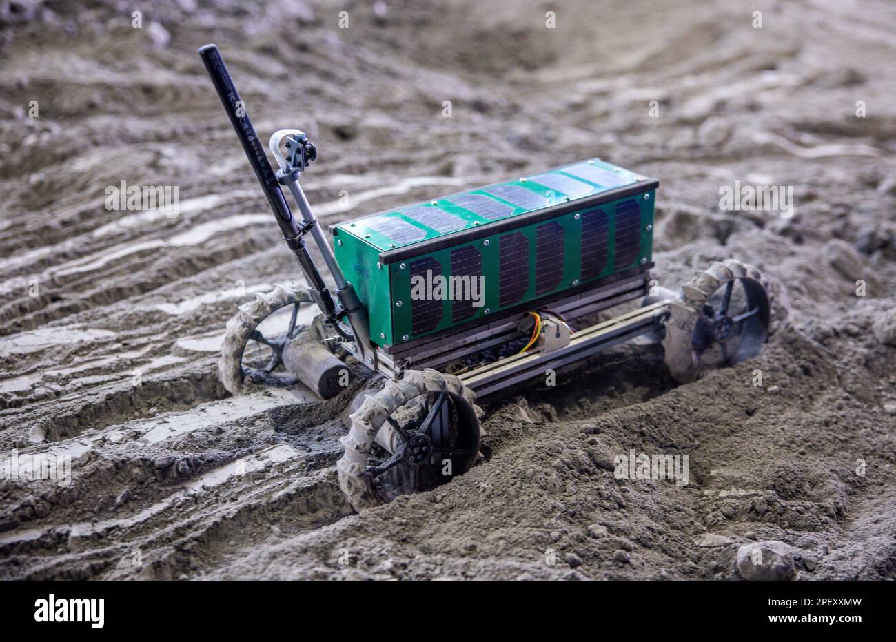 Laage, Germany. 16th Mar, 2023. The HiveR rover of the company ...