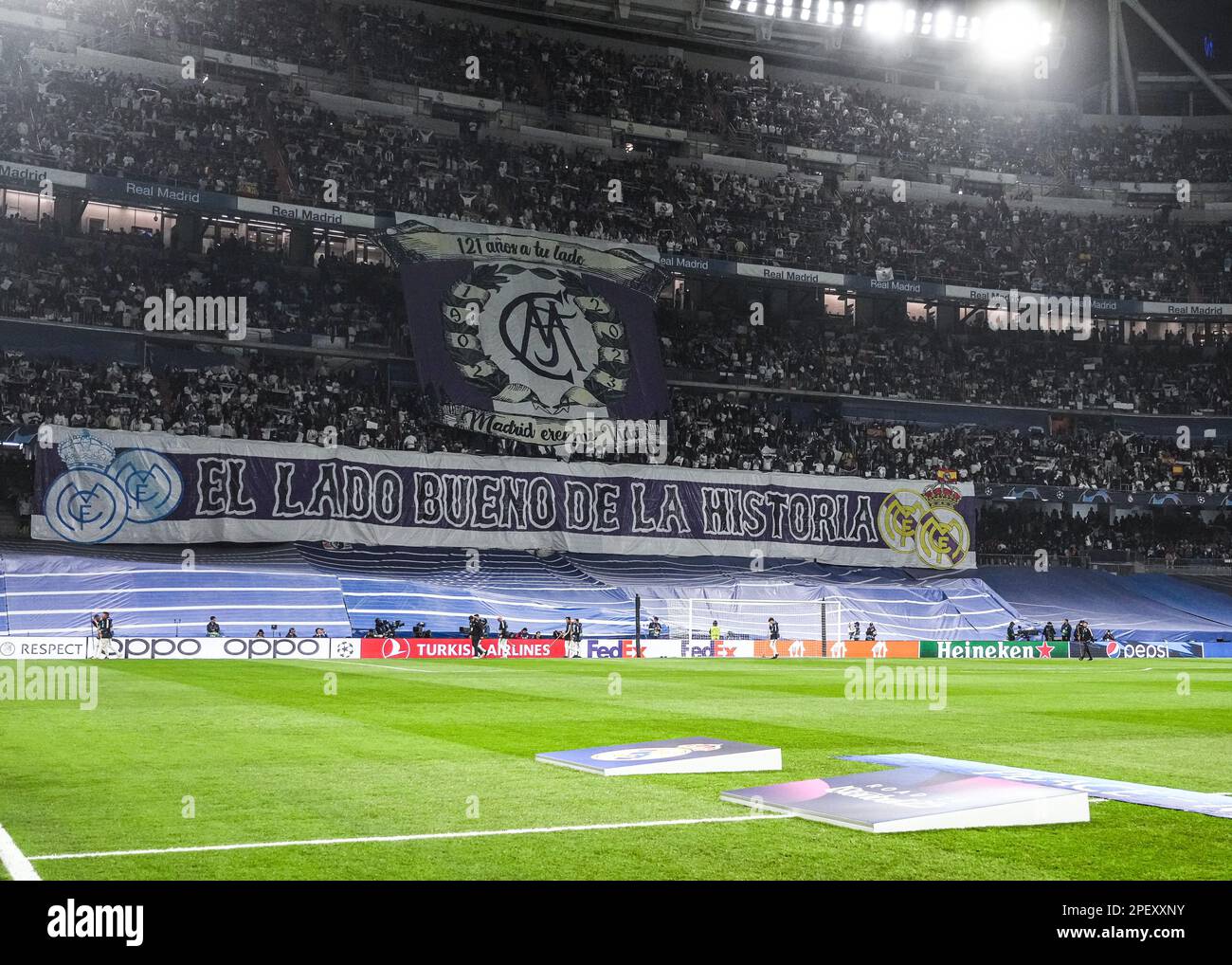 Santiago Bernabeu Stadium during the UEFA Champions League match, round ...