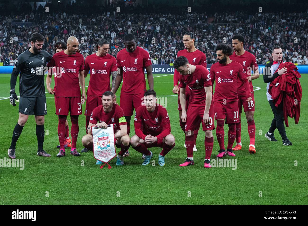 Liverpool FC team group during the UEFA Champions League match, round ...