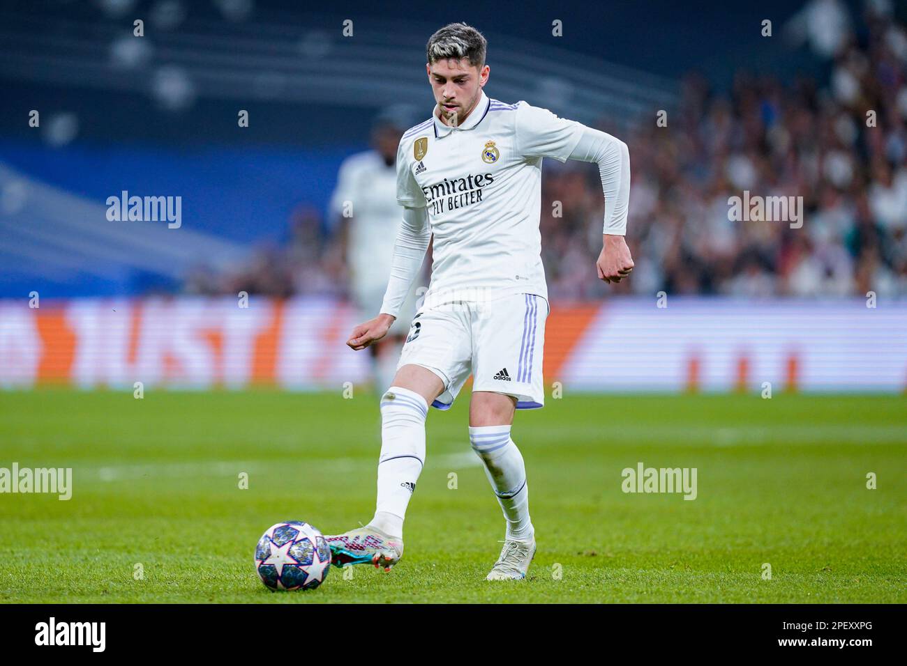 Fede Valverde of Real Madrid during the UEFA Champions League match ...