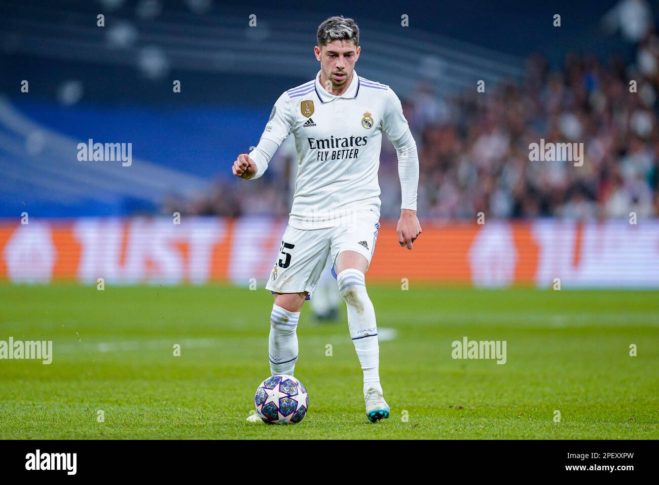 Fede Valverde of Real Madrid during the UEFA Champions League match ...