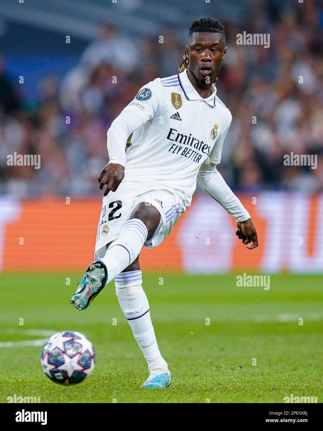 Eduardo Camavinga of Real Madrid during the UEFA Champions League match ...