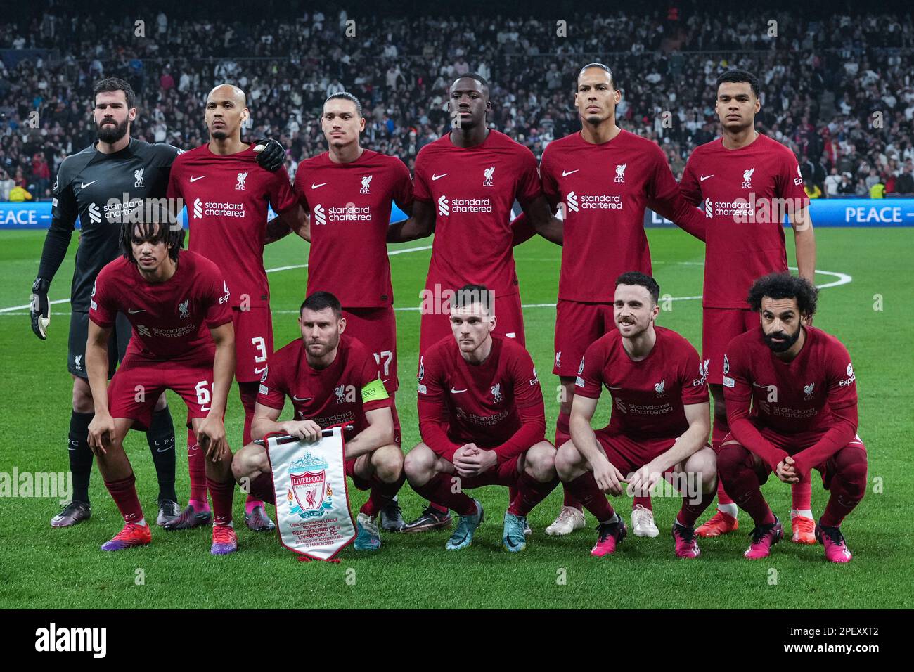 Liverpool FC team group during the UEFA Champions League match, round ...