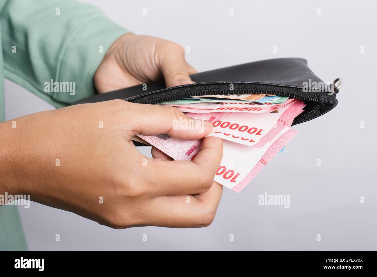 One hundred thousand rupiah money (Rp. 100.000 Seratus Ribu Rupiah ...