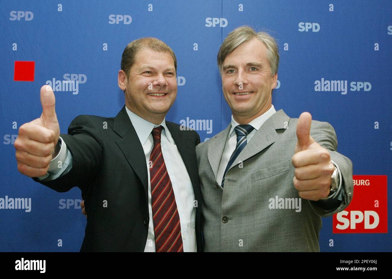 Der neu gewaehlte SPD-Landesvorsitzende Hamburgs Mathias Petersen ...