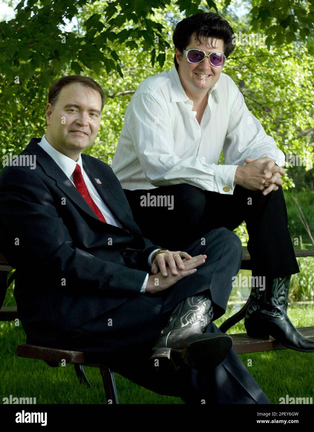 Robert Gerald Lorge, left, who is running for the U.S. Senate seat in ...