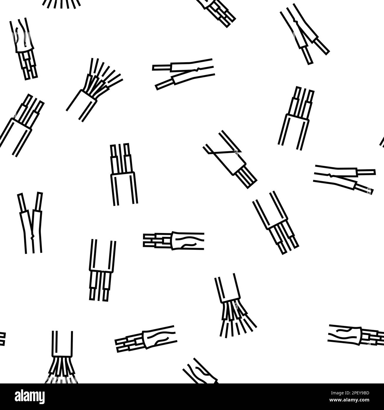 wire cable technology connection vector seamless pattern Stock Vector ...