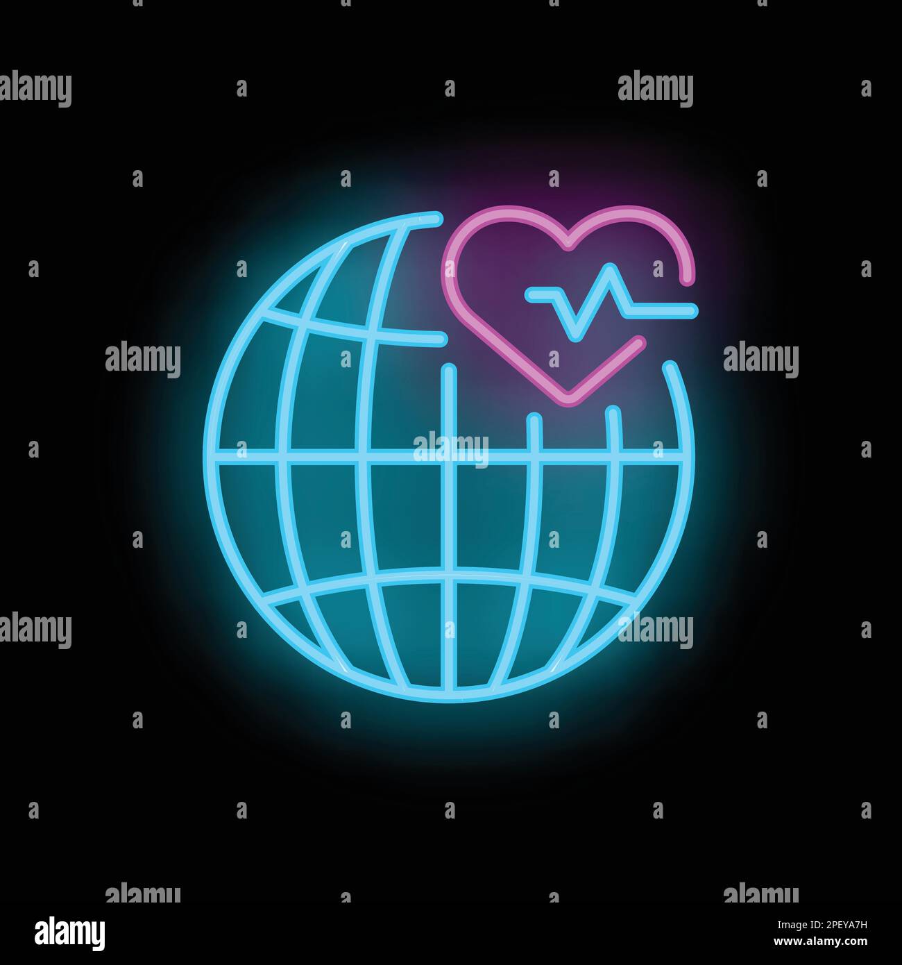 Global cardiac surgeon icon outline vector. Medical disease. Cardio ...