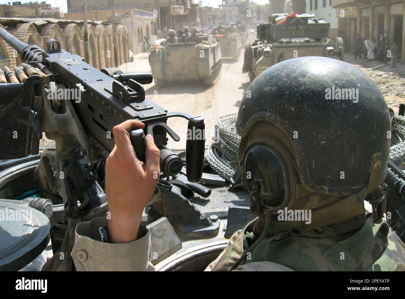 U.S. marines patrol the center of Karbala, Iraq, Wednesday, May 26 ...