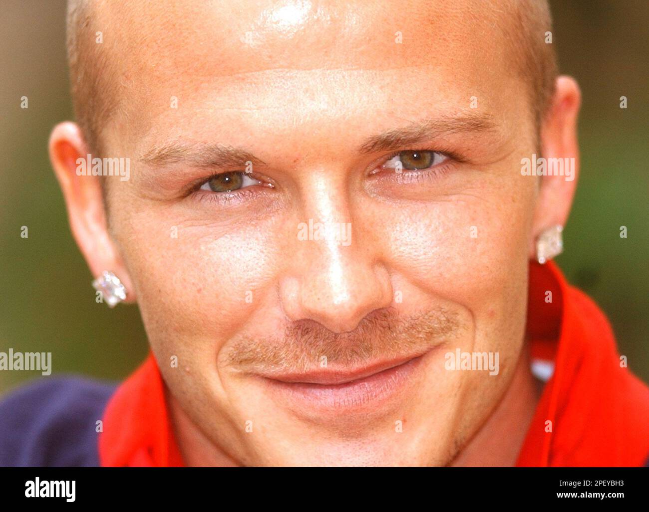 Englands David Beckham poses in Forte Village in Sardinia, Italy ...