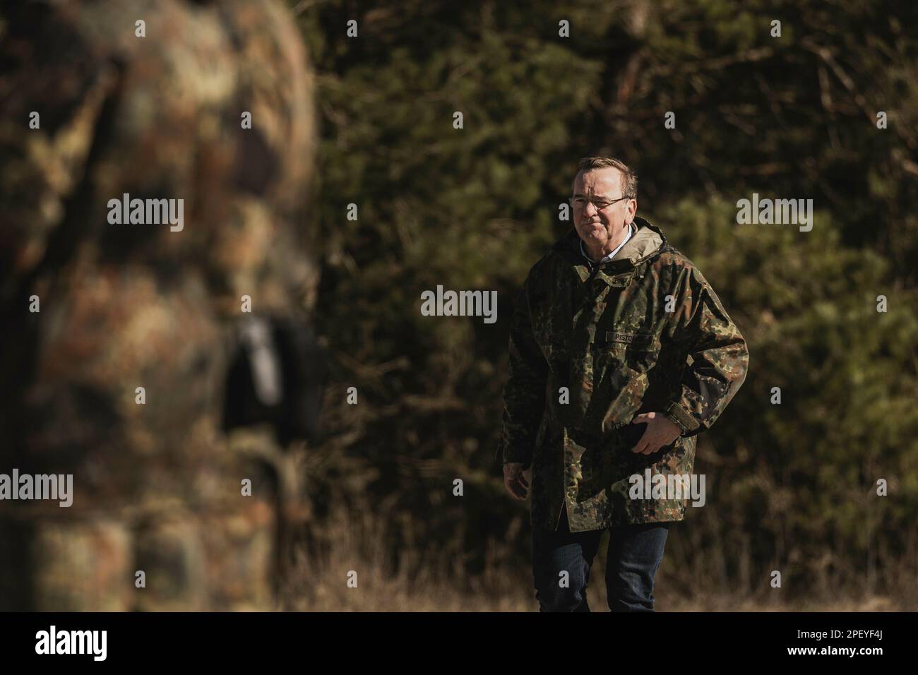 Boris Pistorius (SPD), Federal Minister of Defence, pictured during a ...