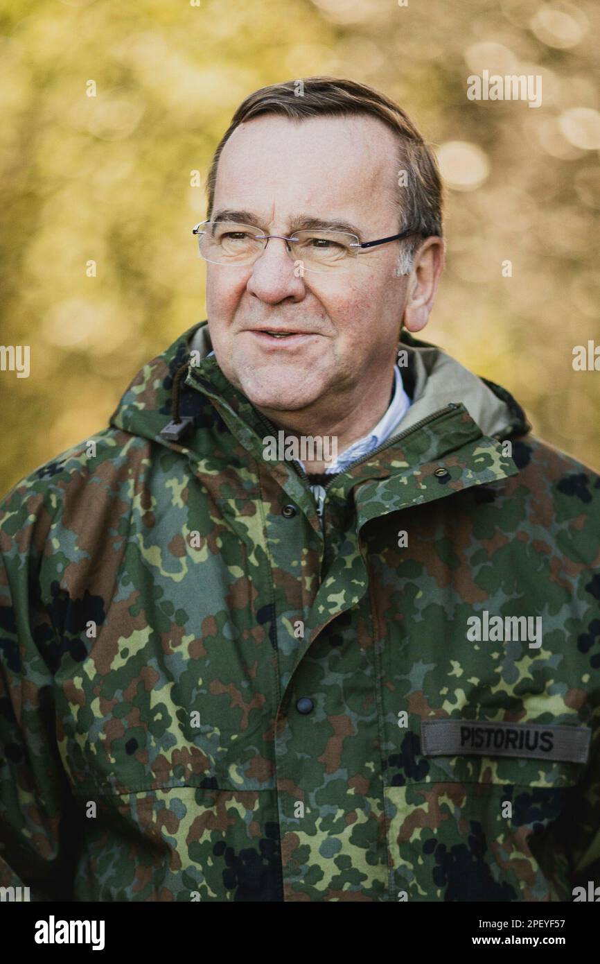 Boris Pistorius (SPD), Federal Minister of Defence, pictured during a ...