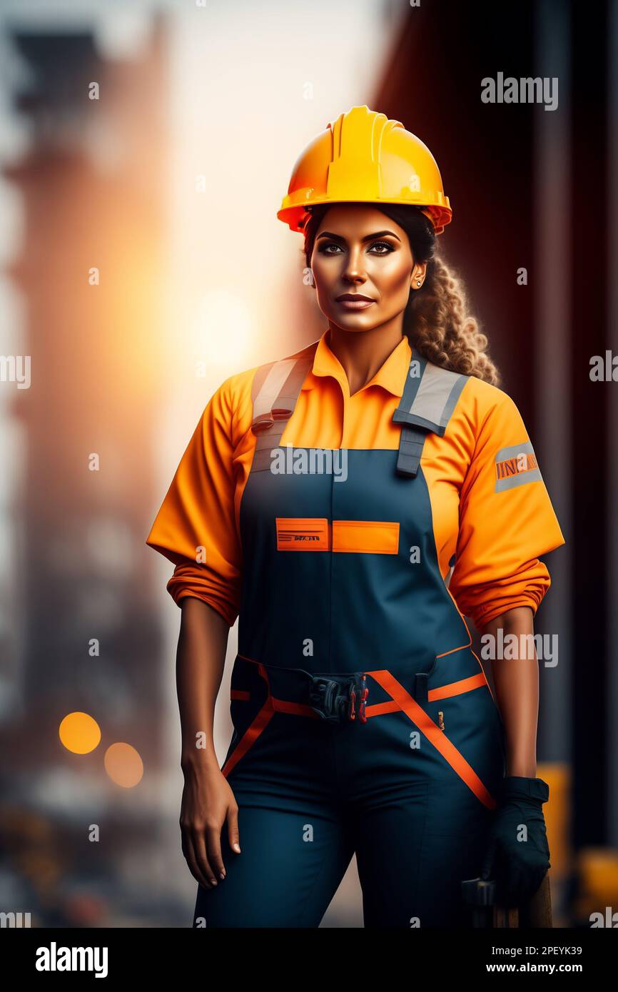 Woman doing mens job hi-res stock photography and images - Alamy