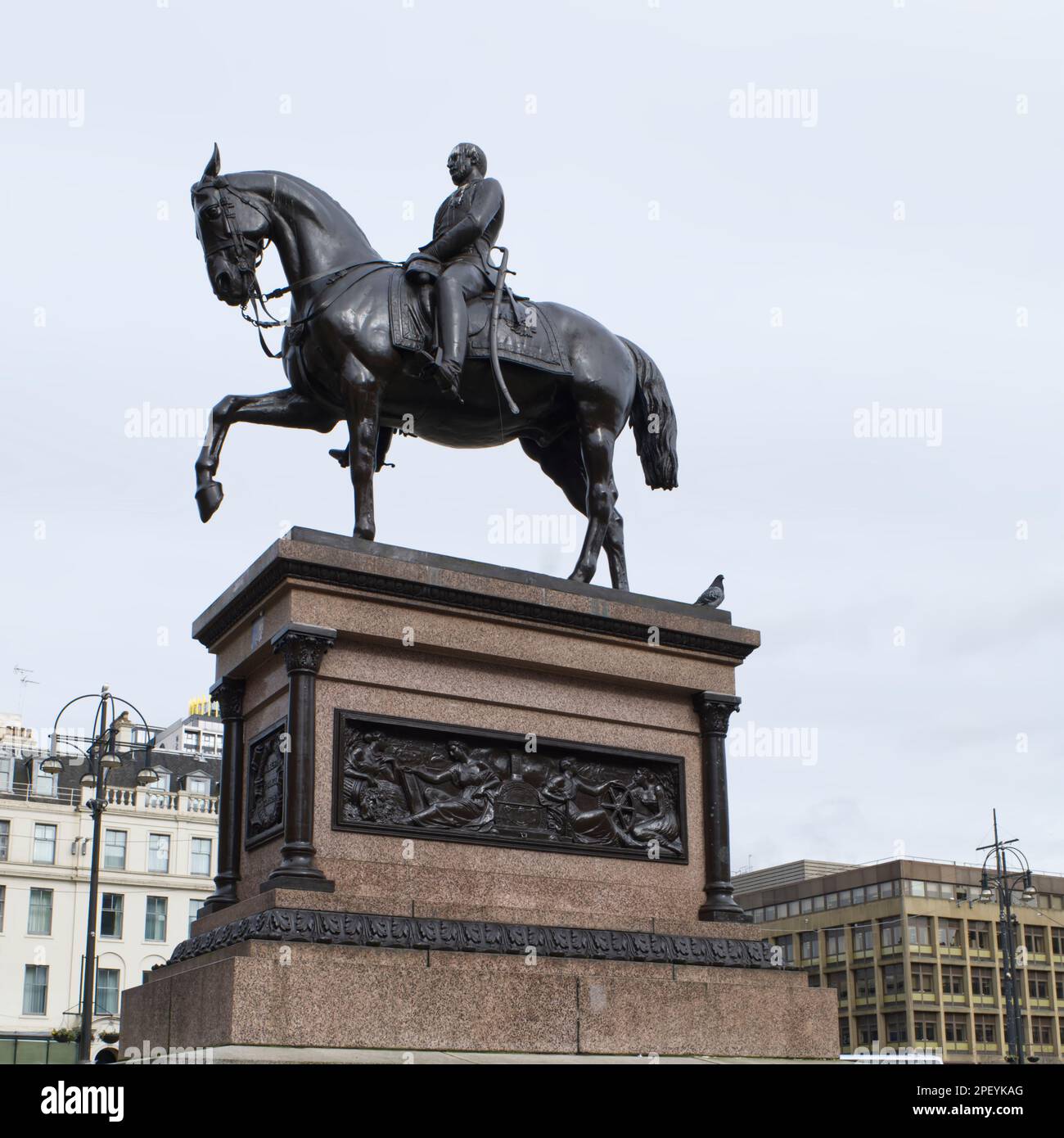statue of Prince Albert Consort on horseback, by Carlo Marochetti ...