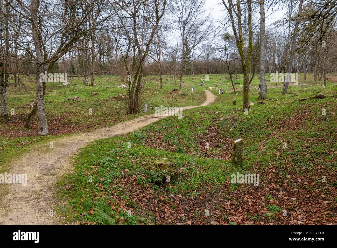 Scenery around Fleury-devant-Douaumont, a commune in the Meuse ...