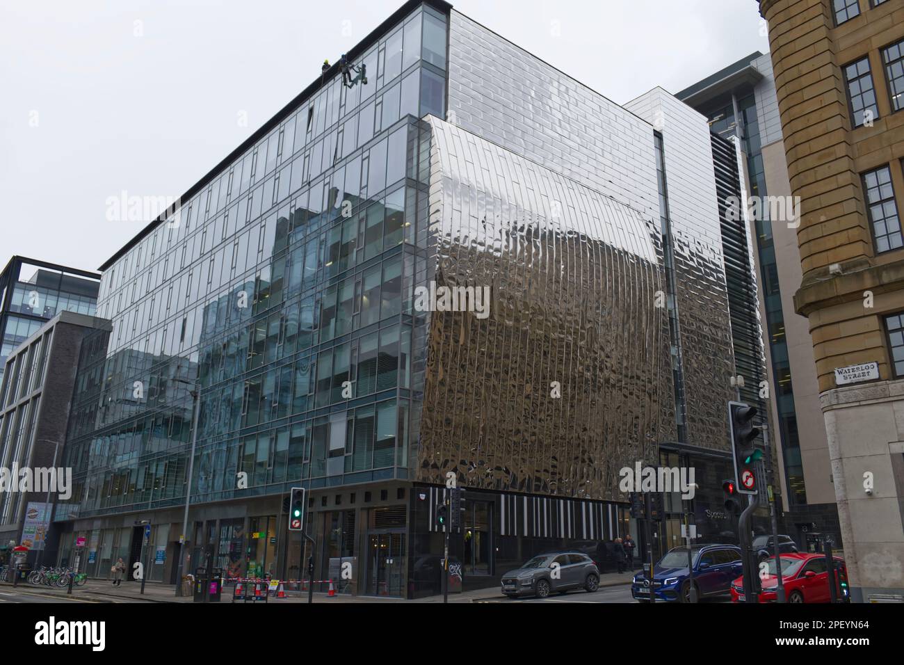 Spectrum, modern office building, Waterloo Street, Glasgow,Scotland,UK ...