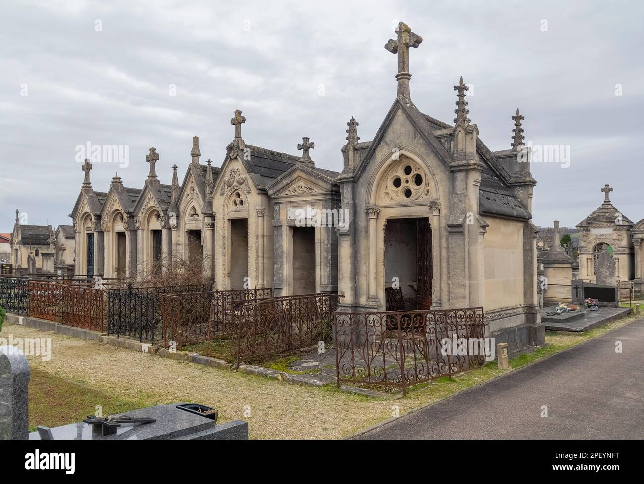 Impressions at the cemetery in Verdun, a large city in the Meuse ...