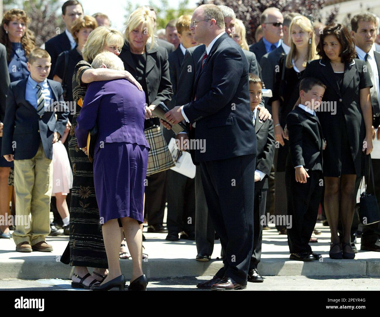 Gail Knight, left front, widow of state Sen. William J. "Pete" Knight ...