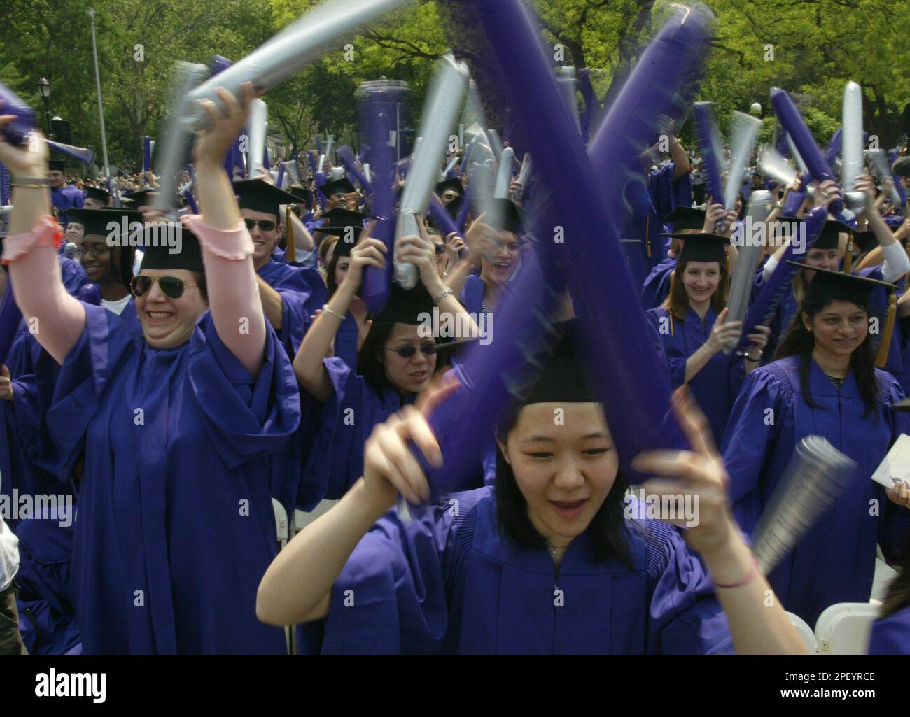 Cheryl Chin, front, celebrates with others from the graduating class of ...