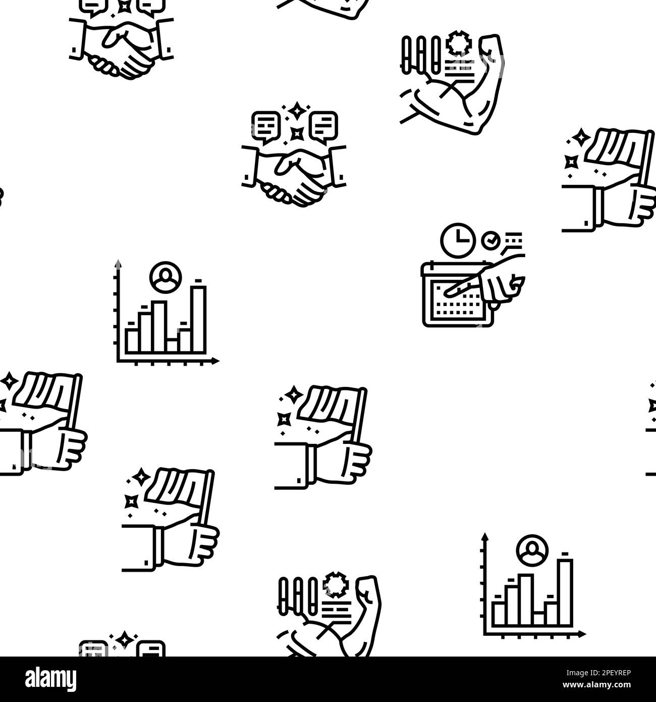 leadership business success team vector seamless pattern Stock Vector ...