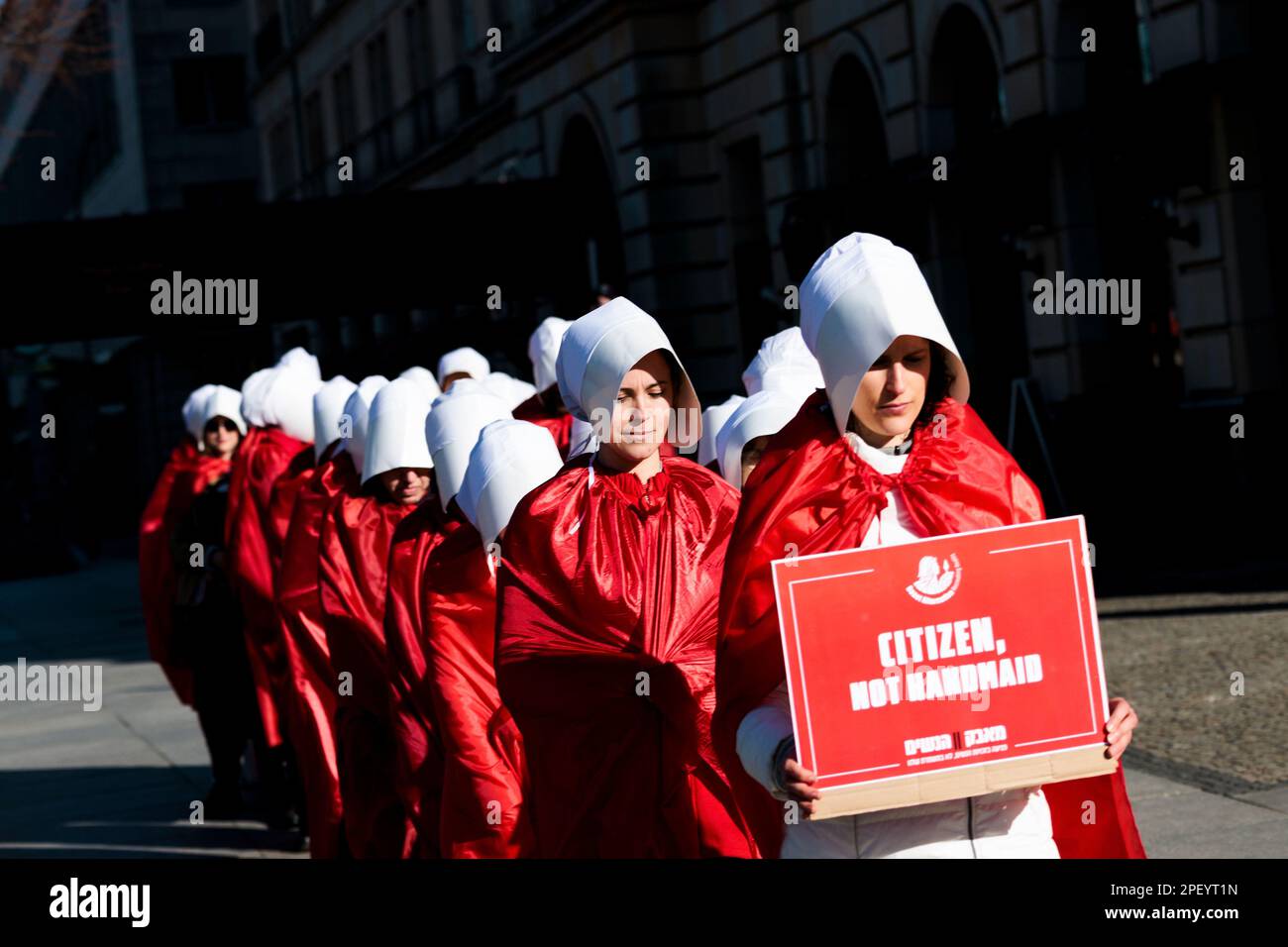 Handmaids tale protest hi-res stock photography and images - Alamy