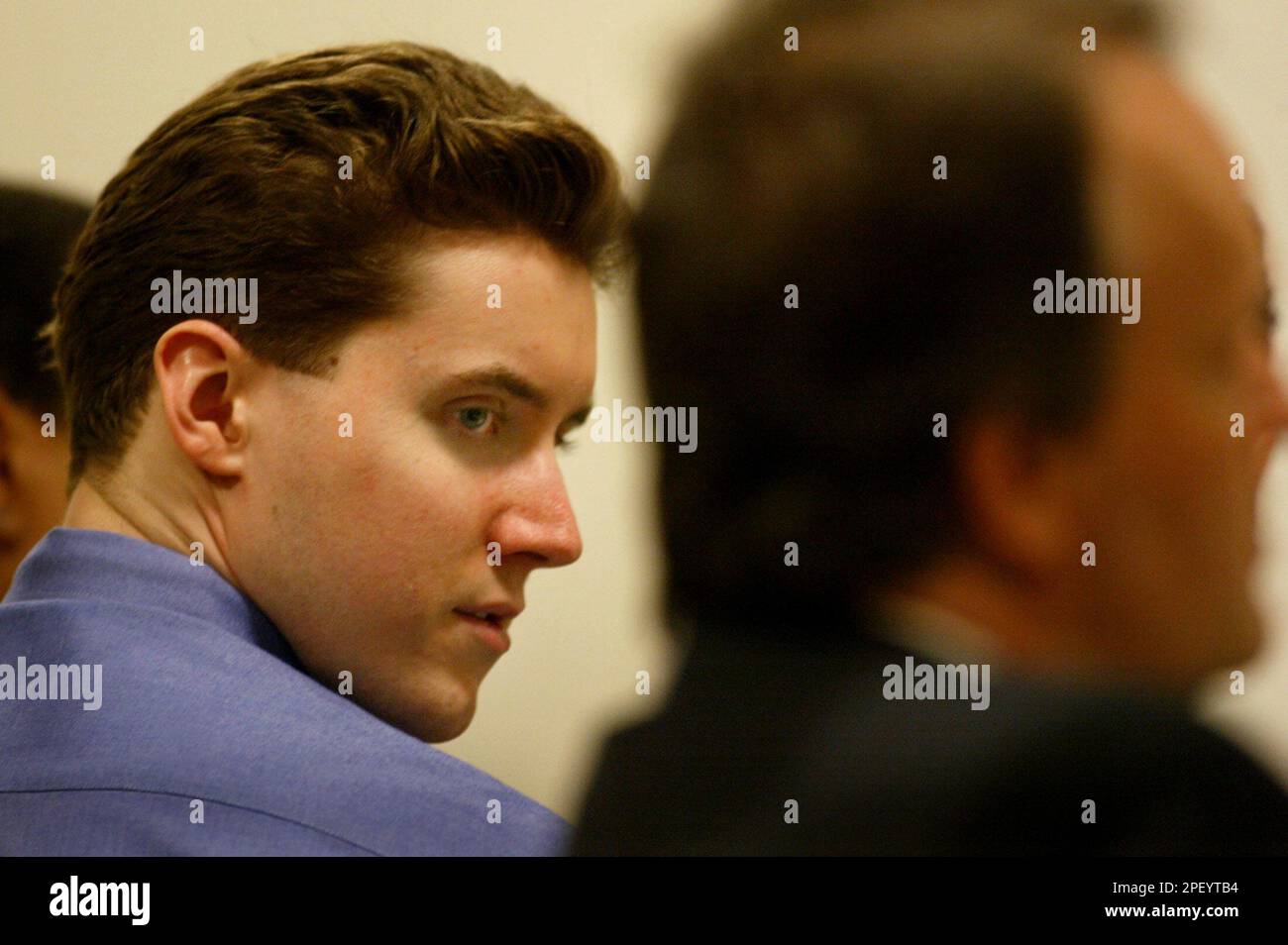 Accused killer Sebastian Burns,left, sits next to Atif Rafay's defense ...