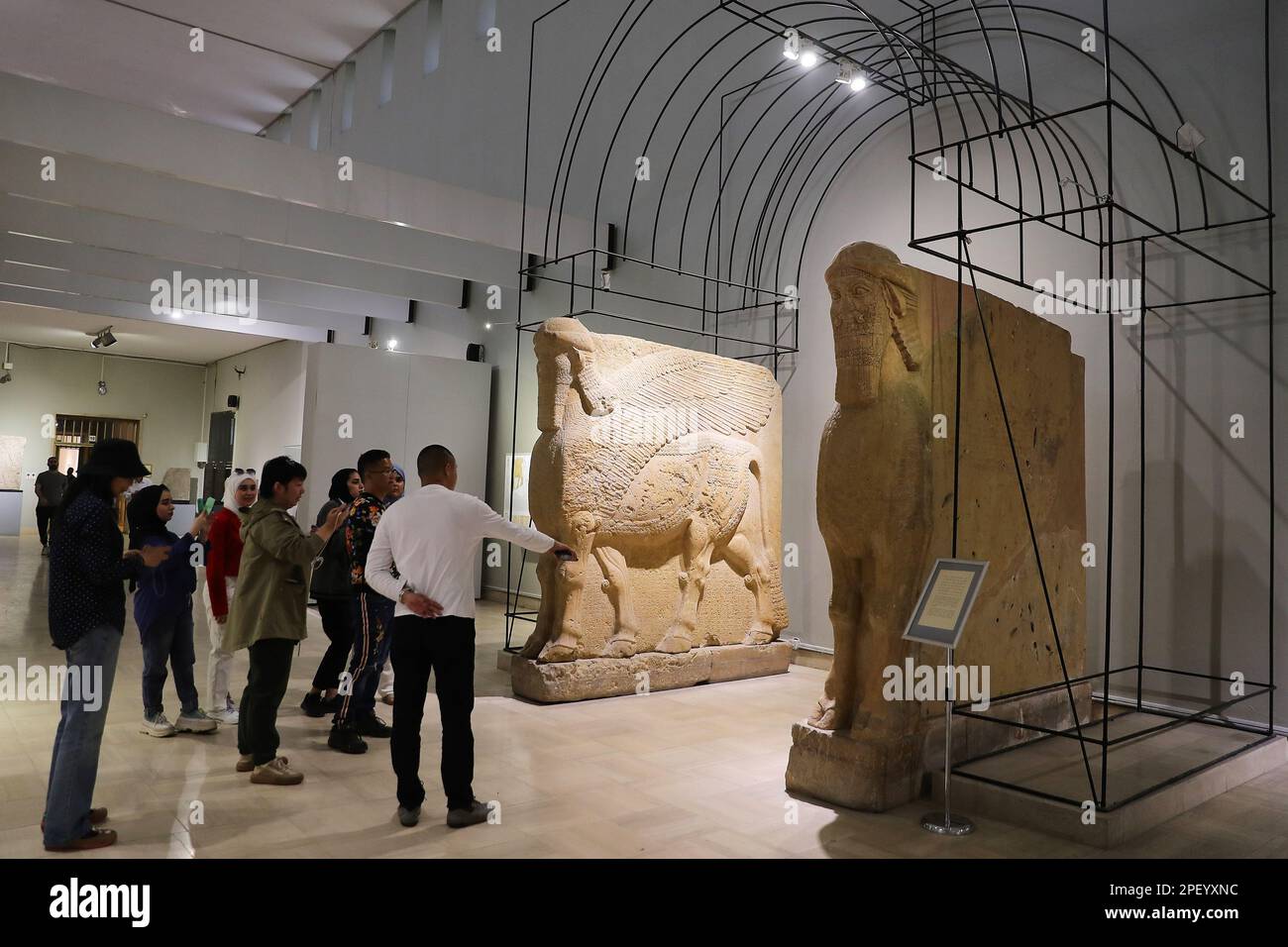 Baghdad, Iraq. 6th Mar, 2023. People visit the Iraqi national museum in ...