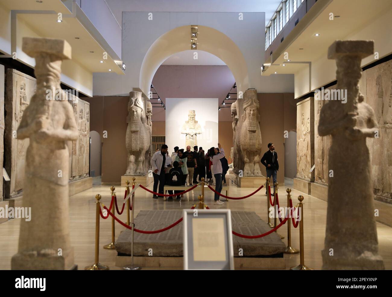 Baghdad, Iraq. 6th Mar, 2023. People visit the Iraqi national museum in ...