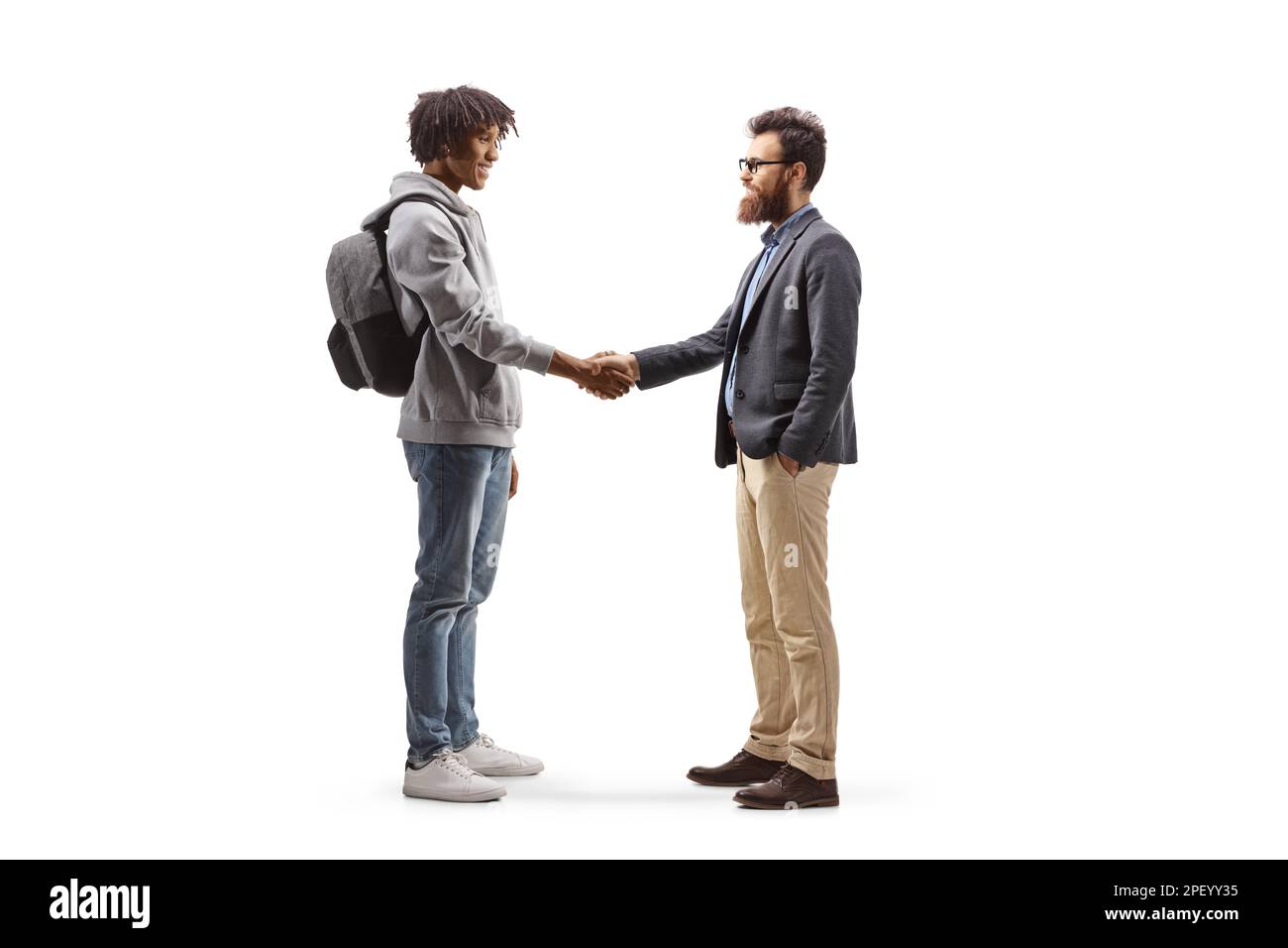 Student shaking hands with teacher hi-res stock photography and images ...
