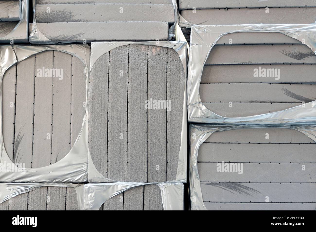 Insulating Panel Polystyrene Packs at Construction Site Stock Photo - Alamy