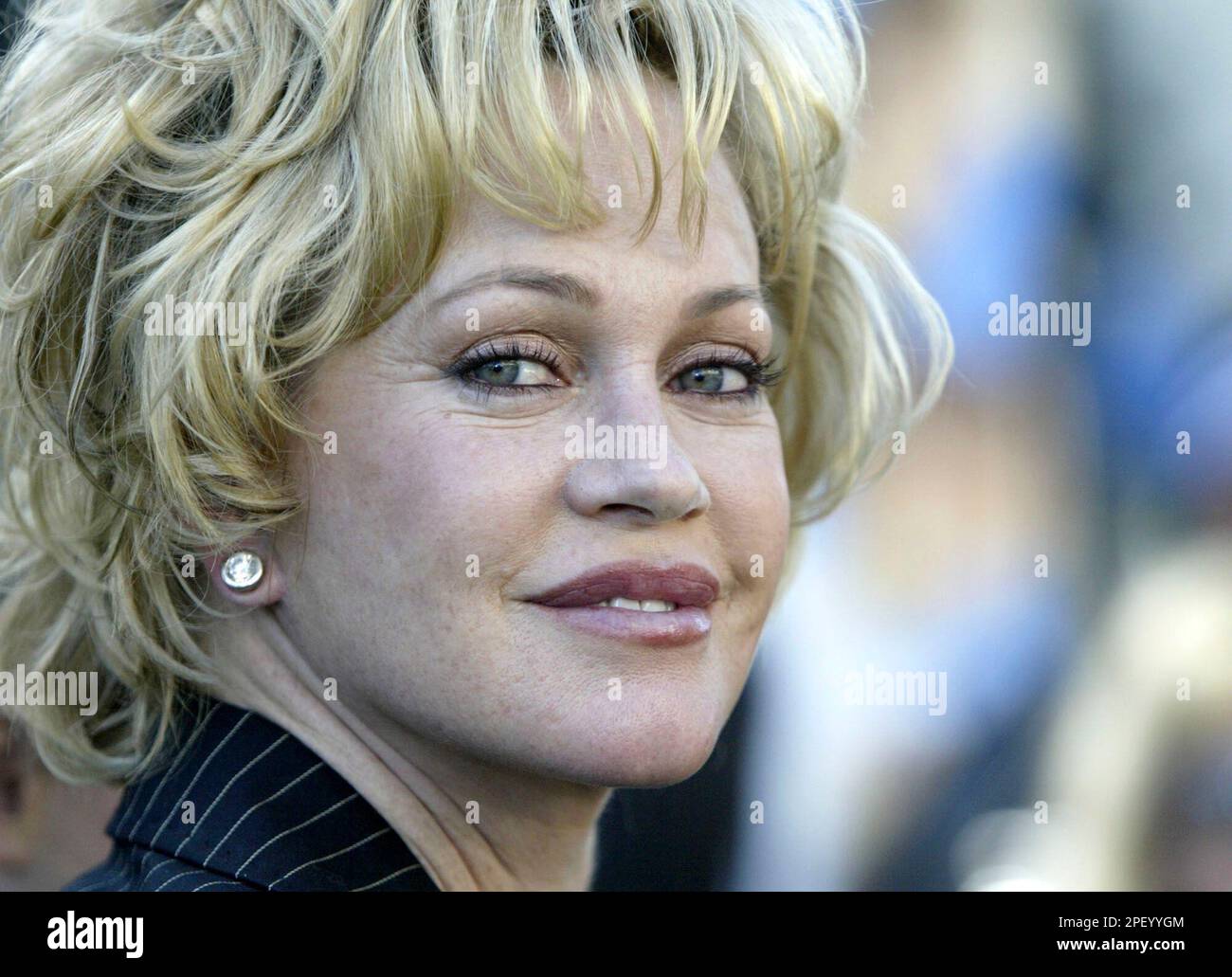 Actress Melanie Griffith arrives at the premiere of "Shrek 2" Saturday ...