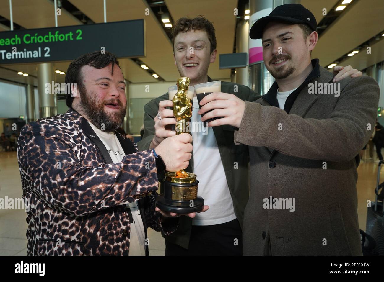 (left to right) Actor James Martin, co-director Ross White and producer ...