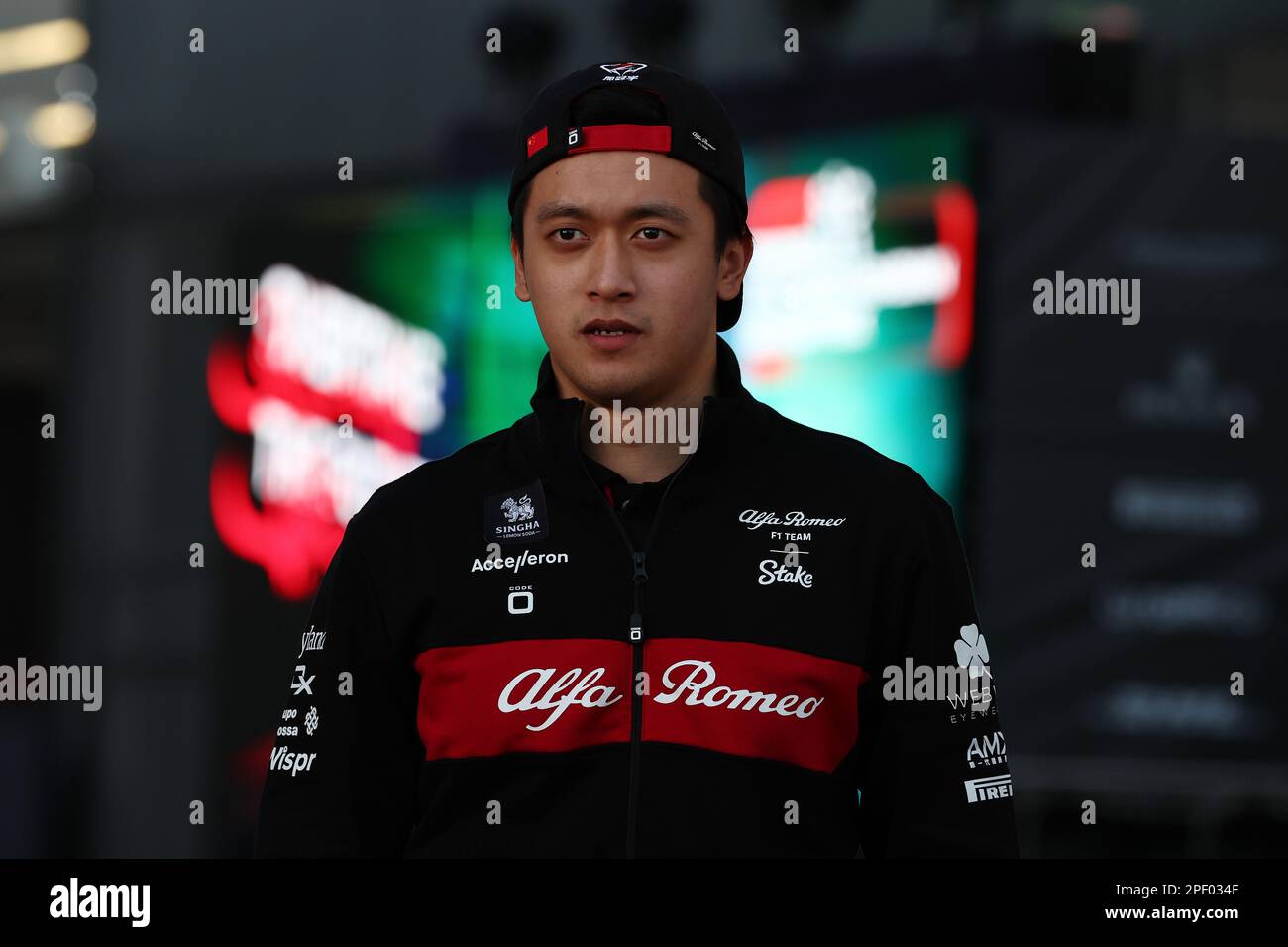 Jeddah, Saudi Arabia. 16th Mar, 2023. Zhou Guanyu (CHN) Alfa Romeo F1 ...